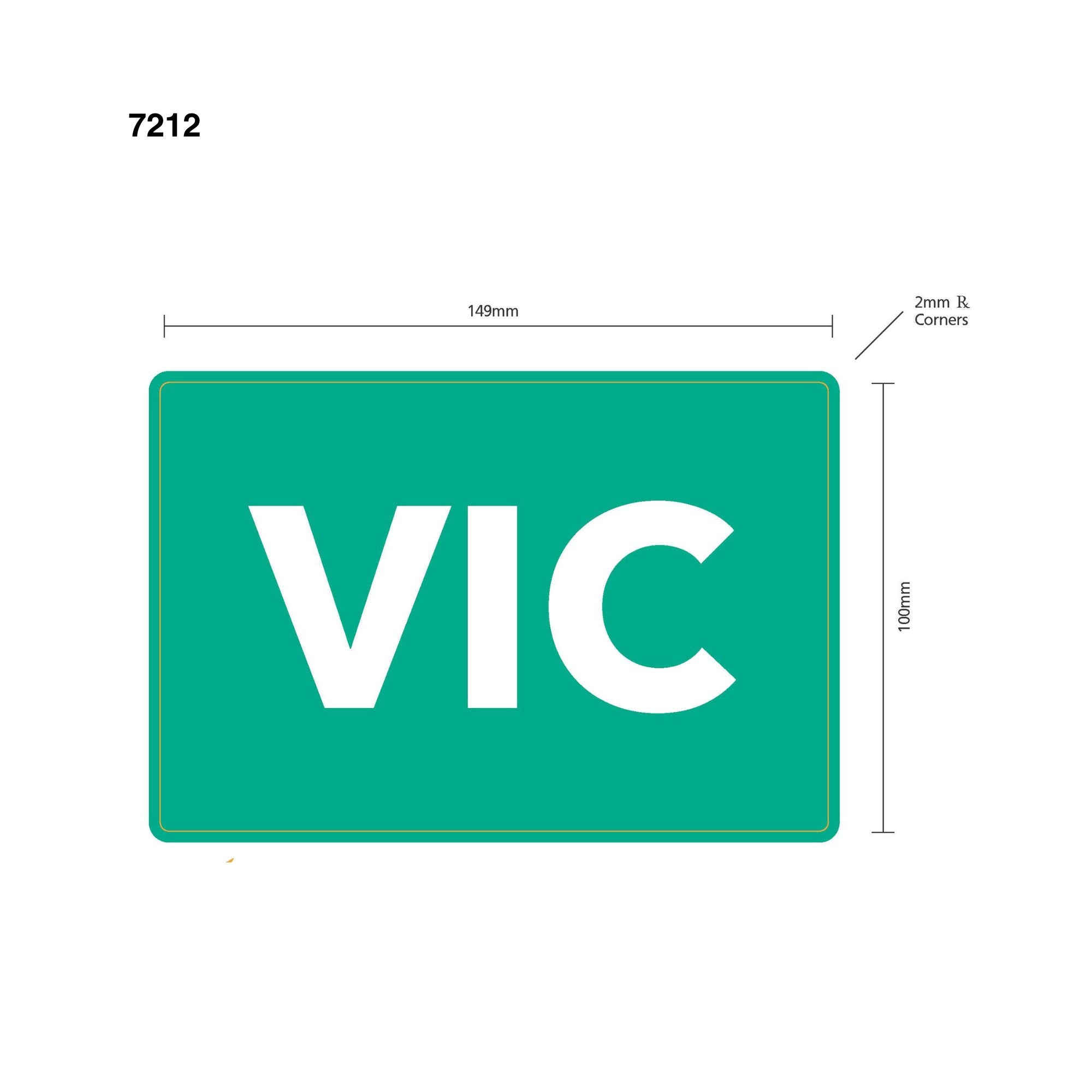States Labels 100mm x 149mm (1000/roll) - VIC - insignia