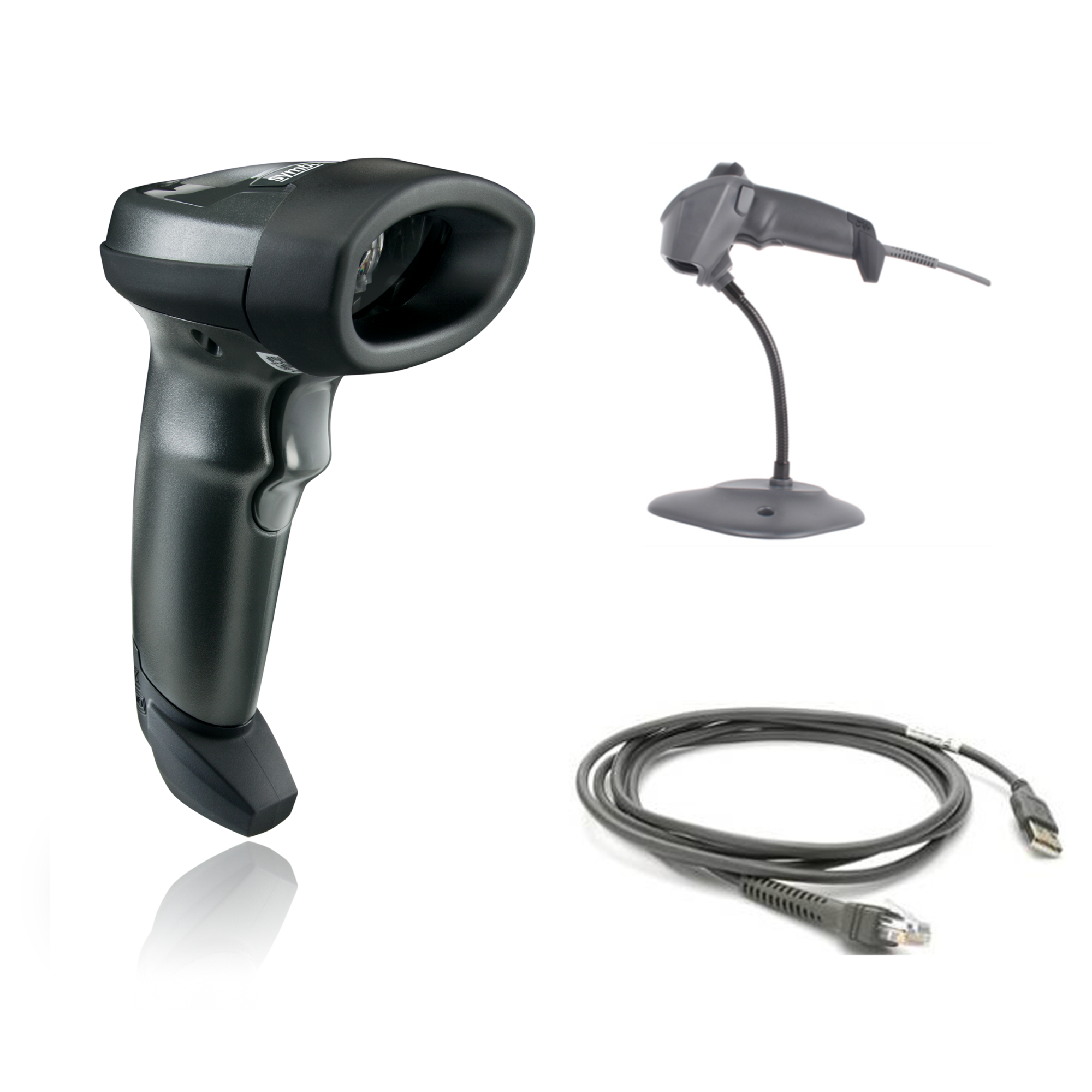 Zebra LI2208 1D Corded Scanner Kit with Stand USB - insignia